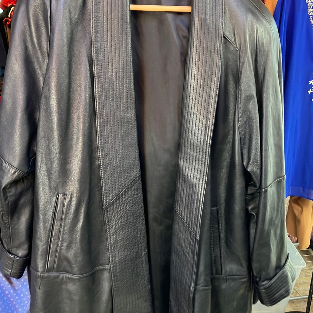 Vintage Global Identity Leather Jacket Coat Size Medi… - Gem